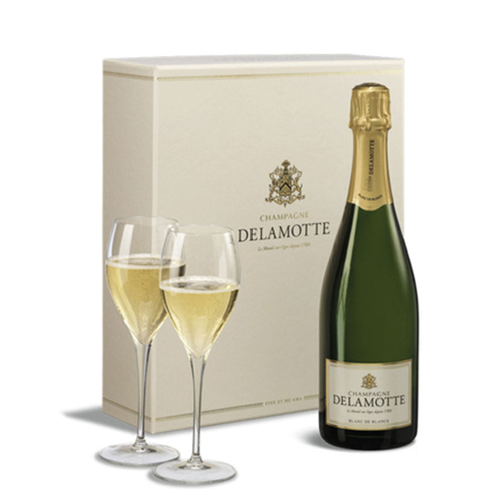 Delamotte Blanc de Blancs NV (Gift Box with 2 Glasses)