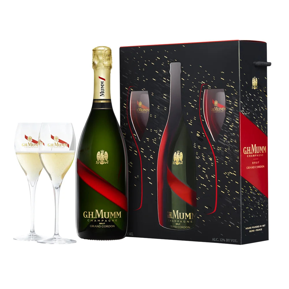 G.H.Mumm Cordon Rouge NV (Glass set)
